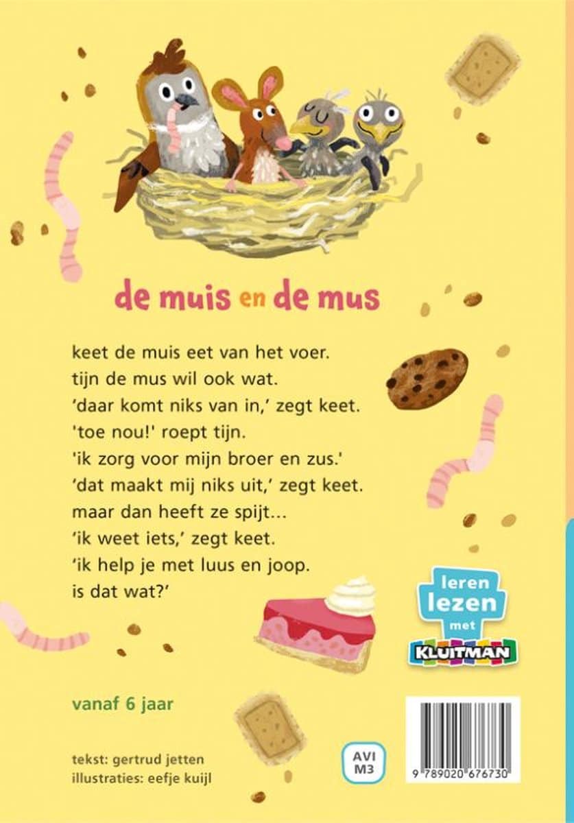 Leren lezen met Kluitman – De muis en de mus (AVI M3) | Boekhandel Pardoes